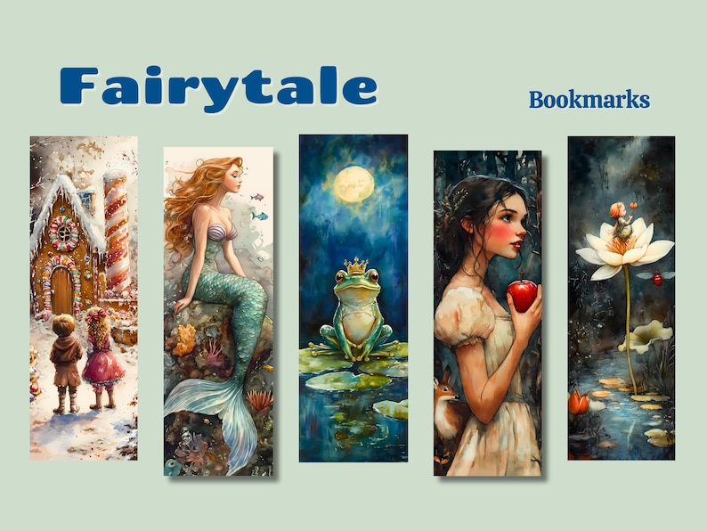 Fairytale Bookmarks - Storybook - Downloadable Bookmark Sublimations ...