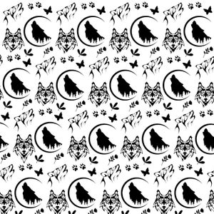 Wolves Digital Paper - Wolf Scrapbook Paper - Etsy