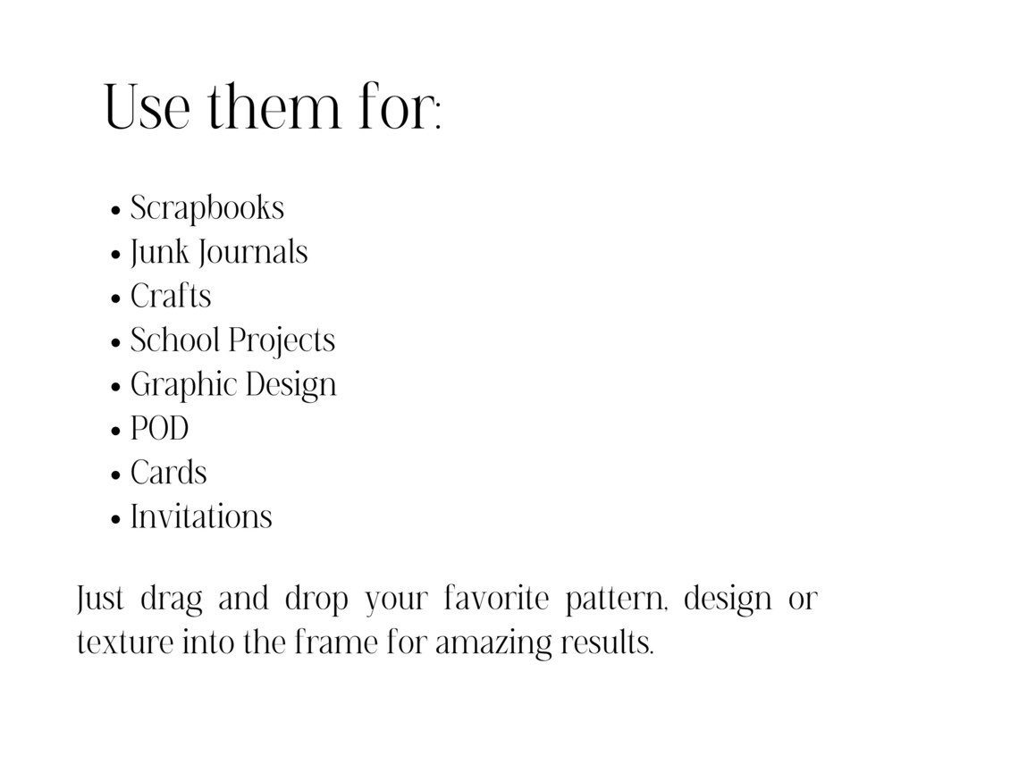 Custom Frames - Butterfly Garden, Drag & Drop Frames for Crafts, Cards ...