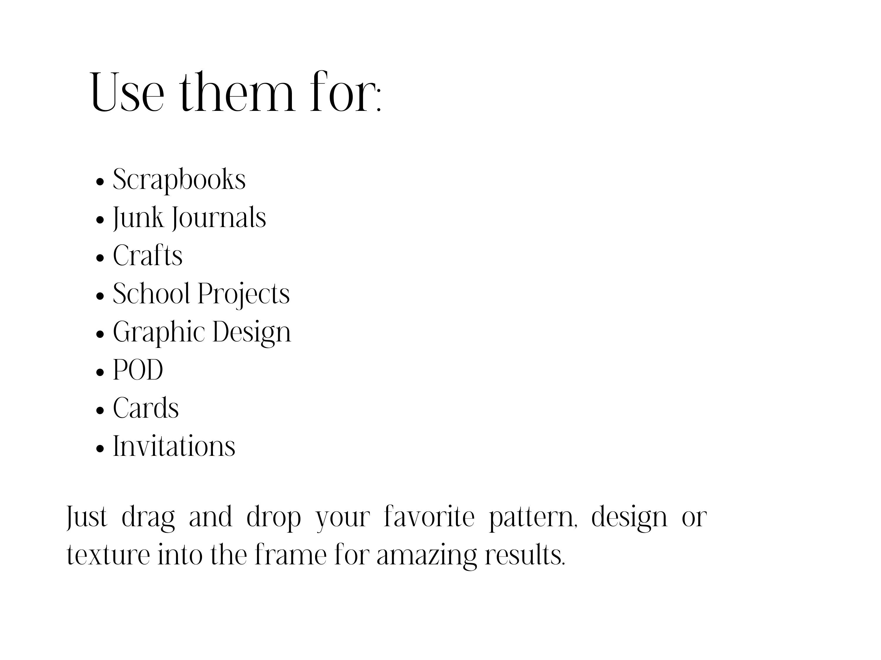 Custom Frames - Butterfly Garden, Drag & Drop Frames for Crafts, Cards ...