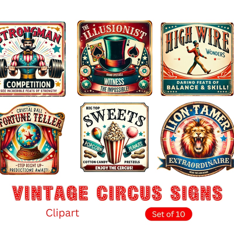 Circus Signs - Etsy
