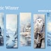 Arctic Watercolor Bookmarks, Bookmark PNG, Winter Sublimation, Arctic ...