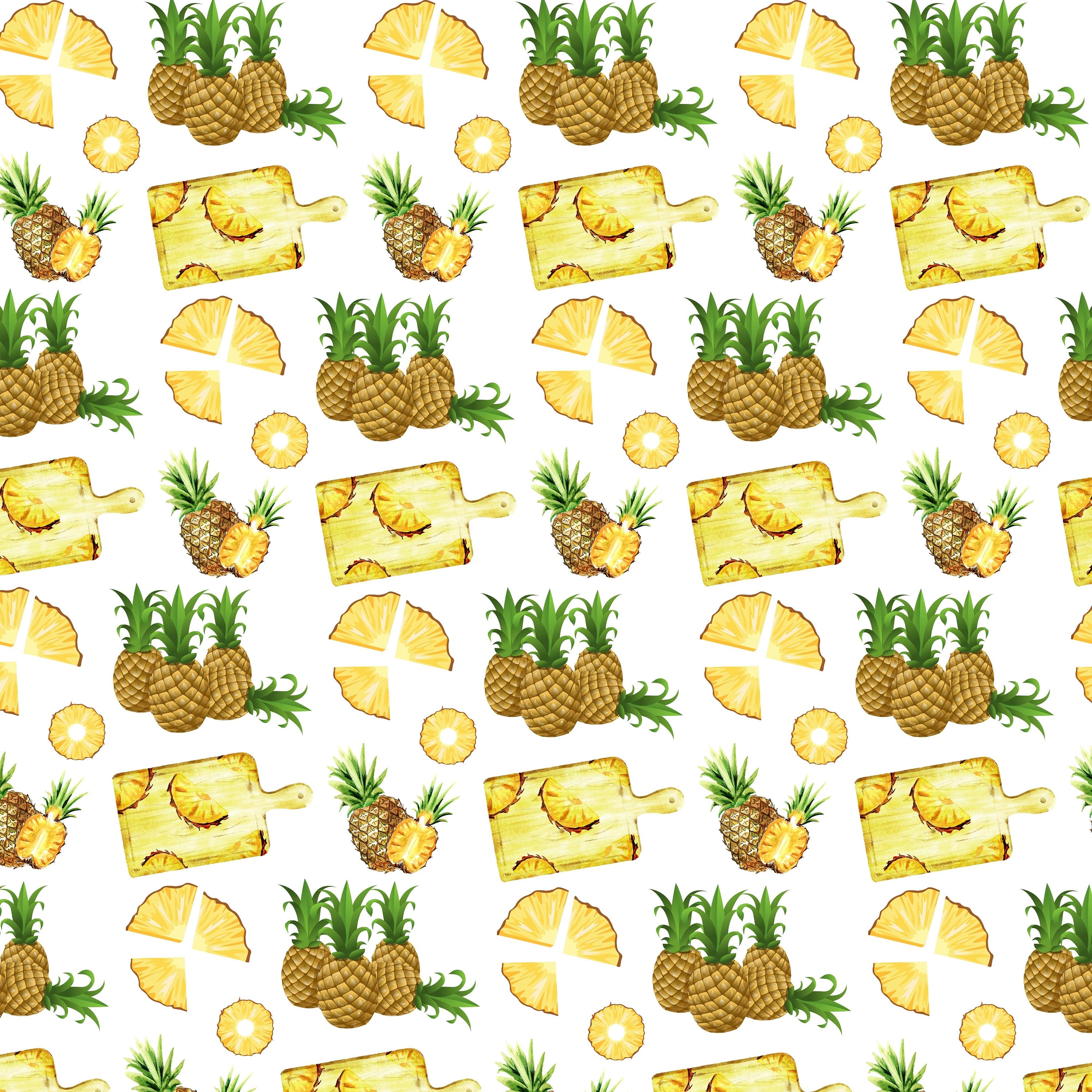 Pineapple Digital Paper Pineapple Scrapbook Paper, Craft Paper, Digital ...