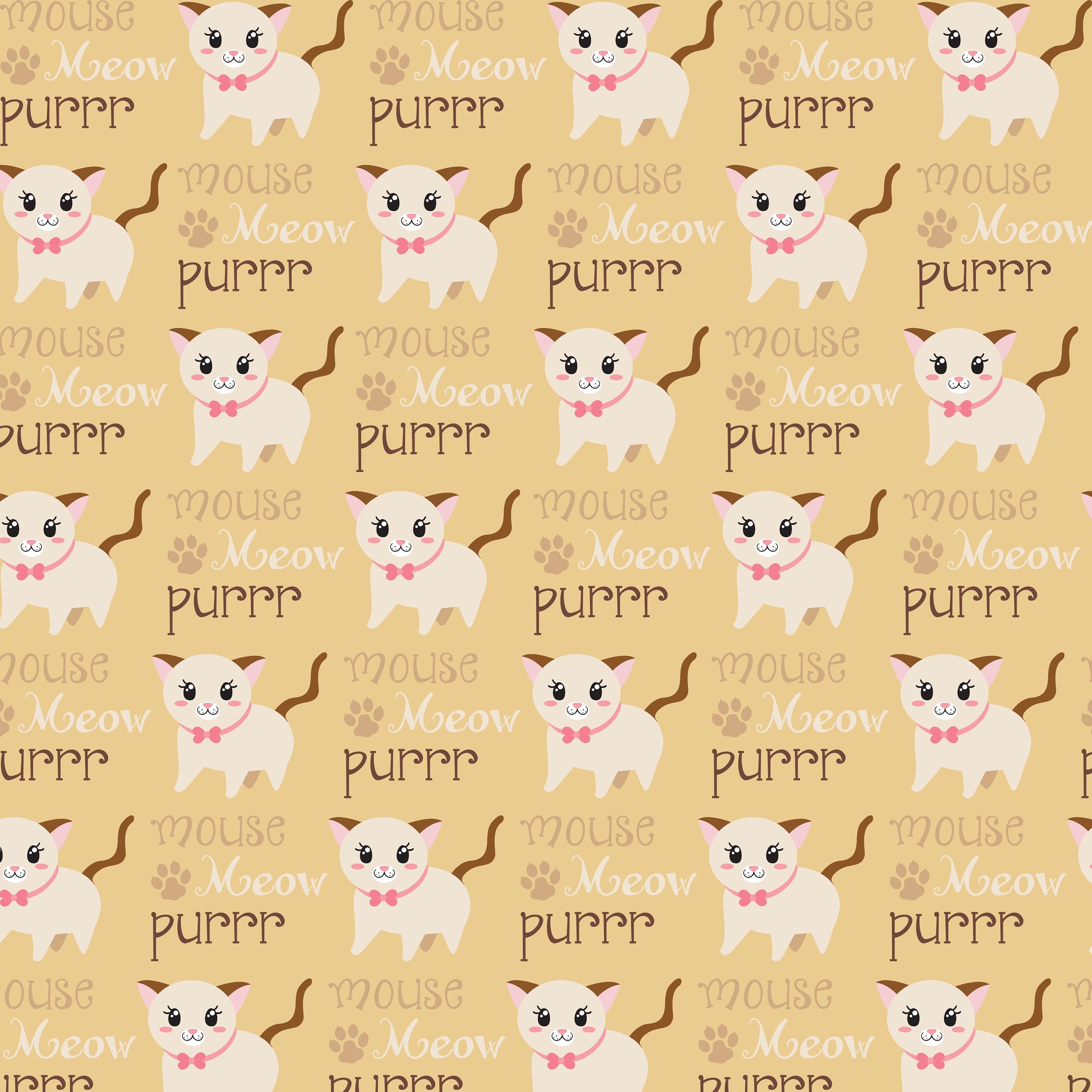 Cats Digital Paper Cute Cats Patterned Paper Scrapbook - Etsy