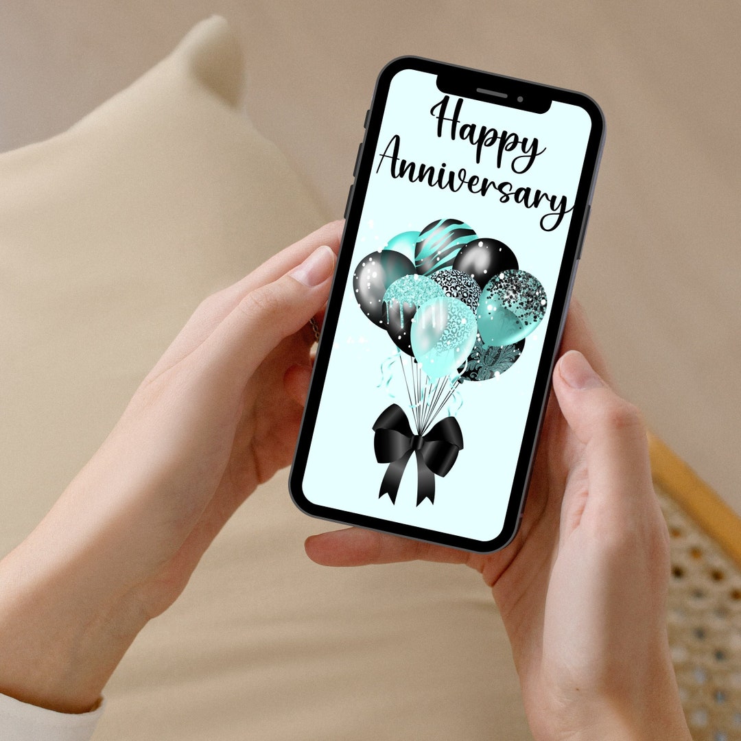 Happy Anniversary Digital Card - Anniversary Textable Animated Card, E ...
