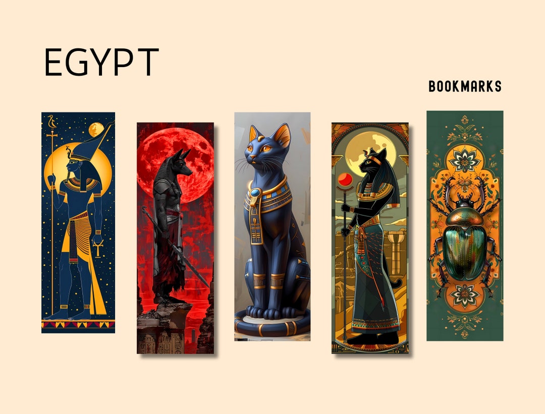 Egypt Bookmarks - Bookmark PNG, Sublimation, Downloadable Bookmark - Etsy