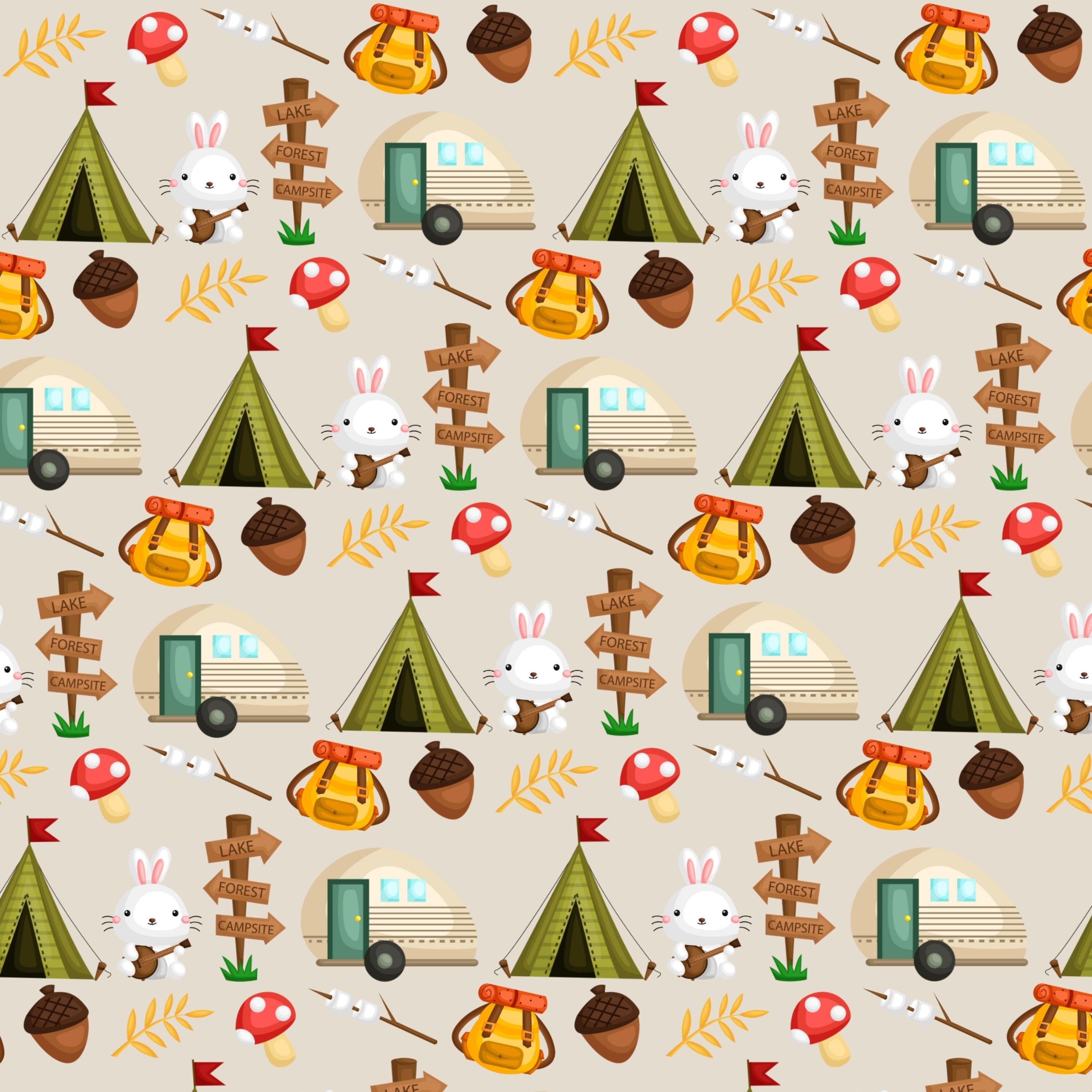 Camping Digital Paper Camping Scrapbook Paper Junk - Etsy