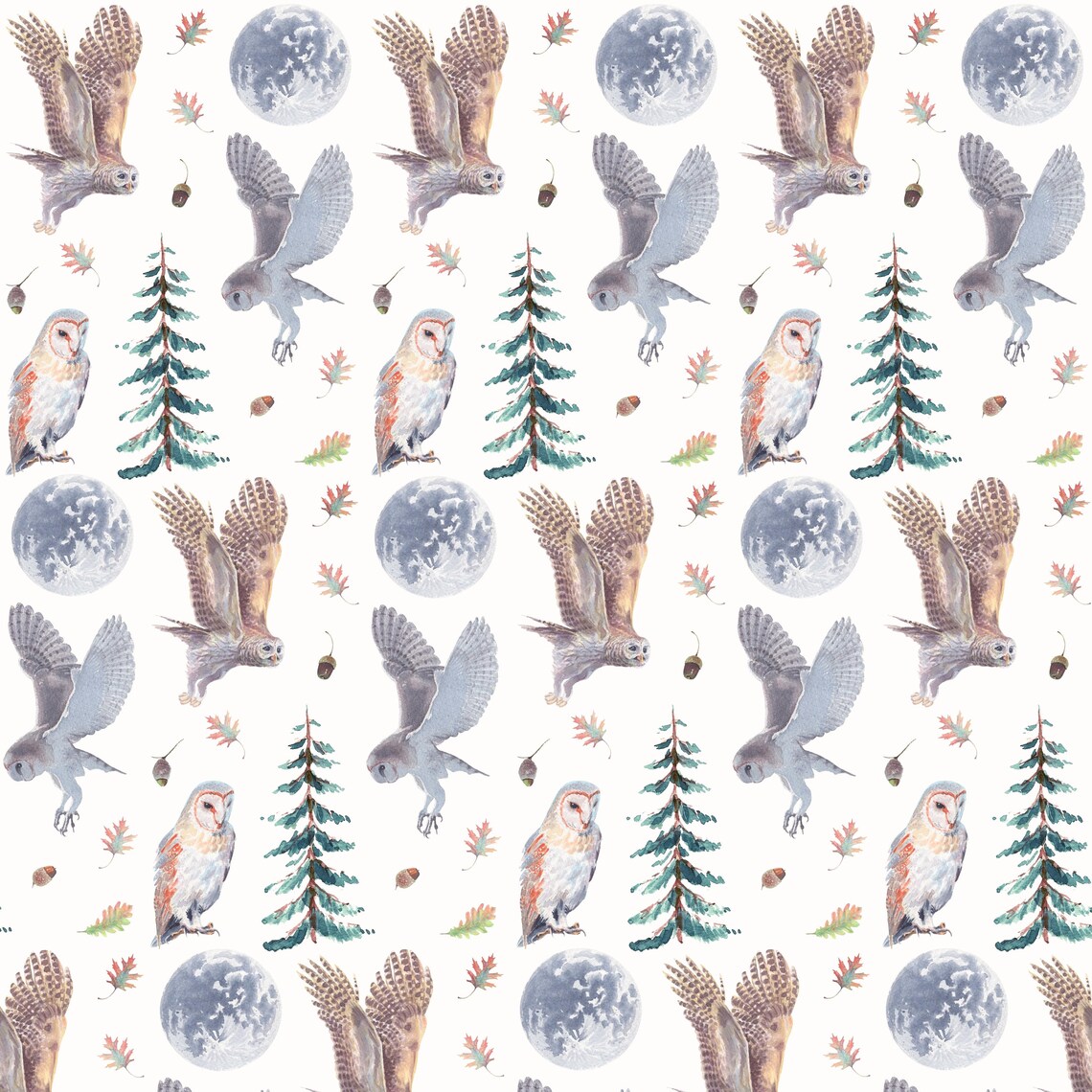 Owls Digital Paper Owl Scrapbooking Paper Junk Journals - Etsy