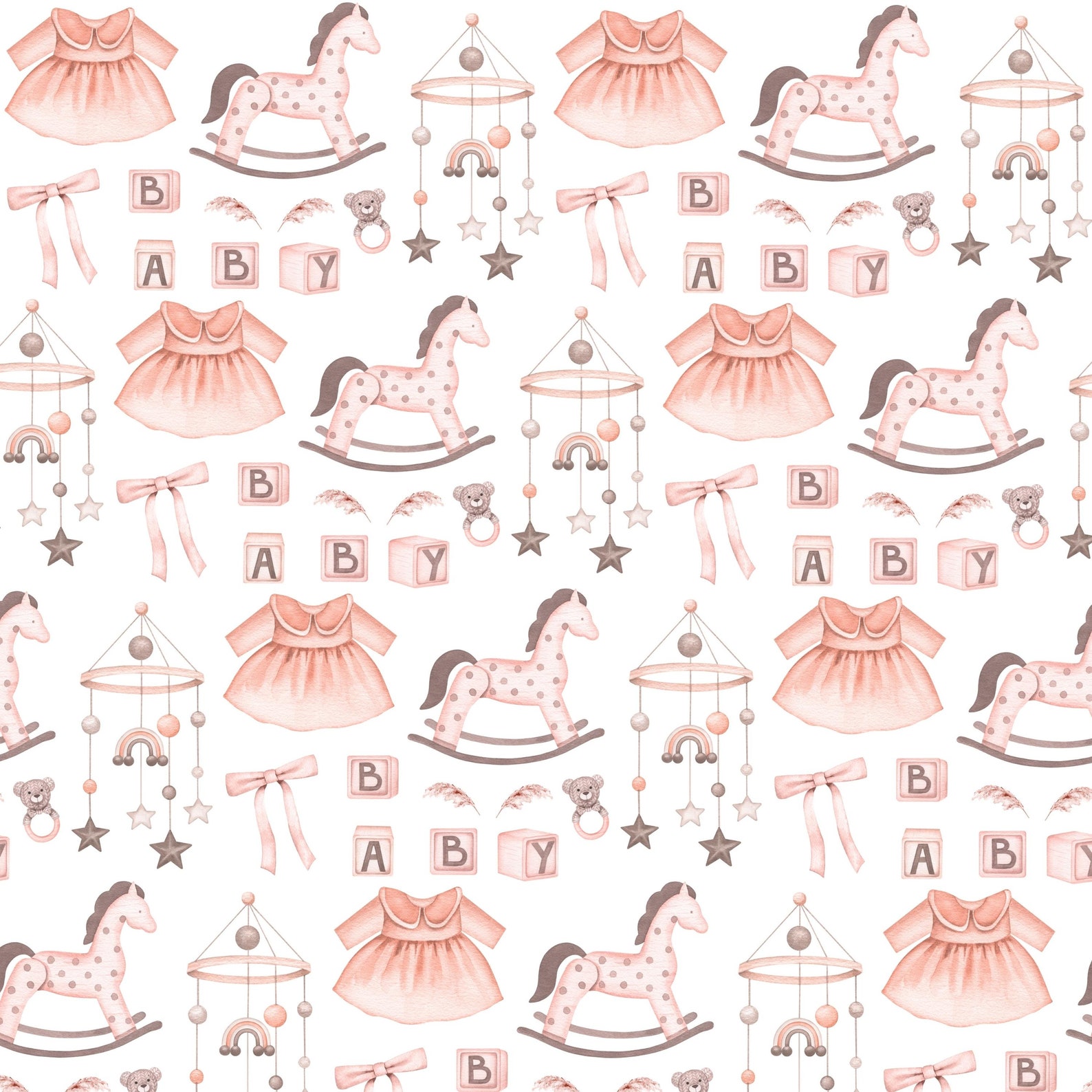 It's A Girl Digital Paper Scrapbook Paper Baby Girl - Etsy