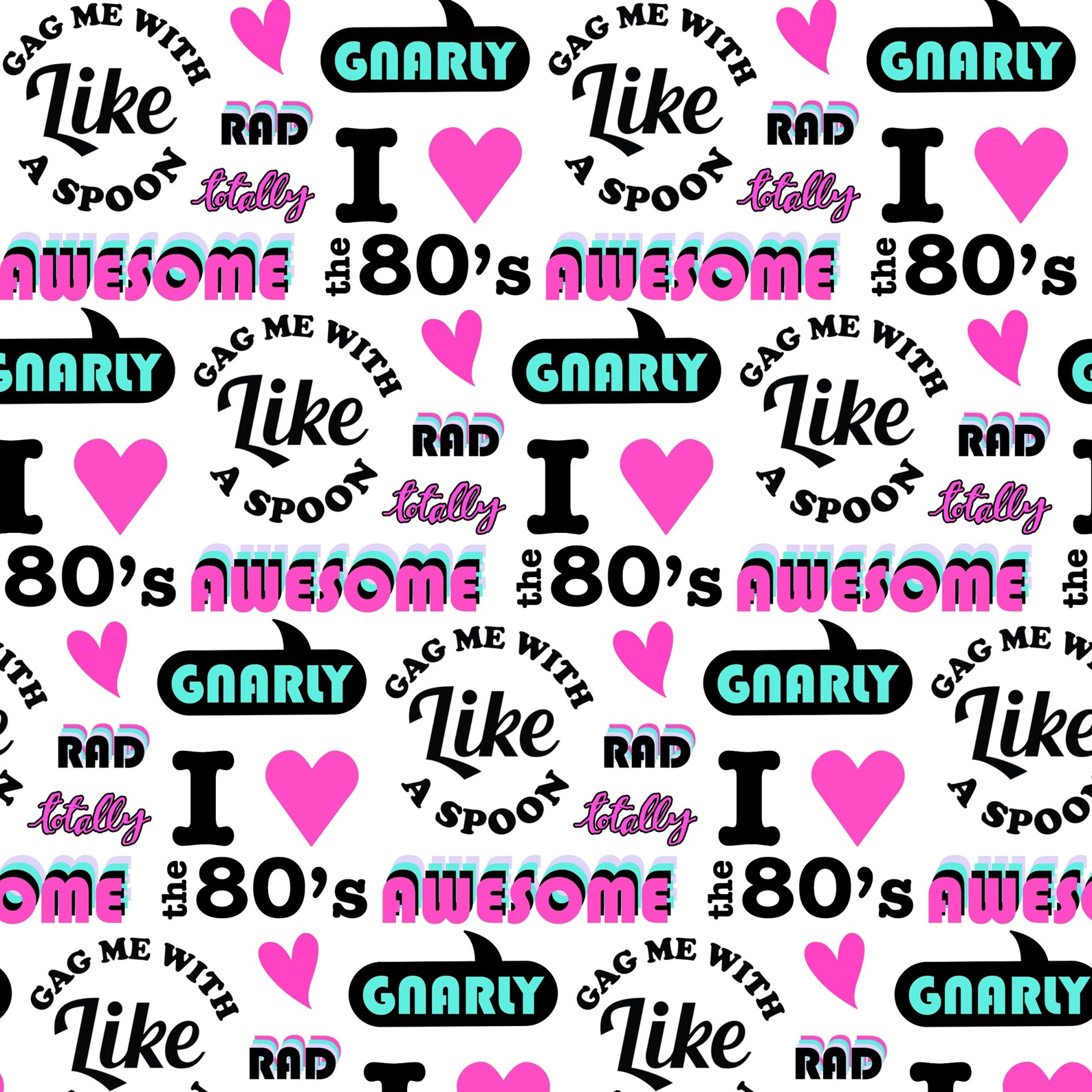 I Love the 80's Digital Paper Craft Paper Scrapbooking - Etsy