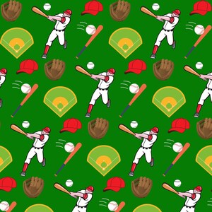 Baseball Digital Paper - Sports, Baseball Scrapbook Paper, Junk ...