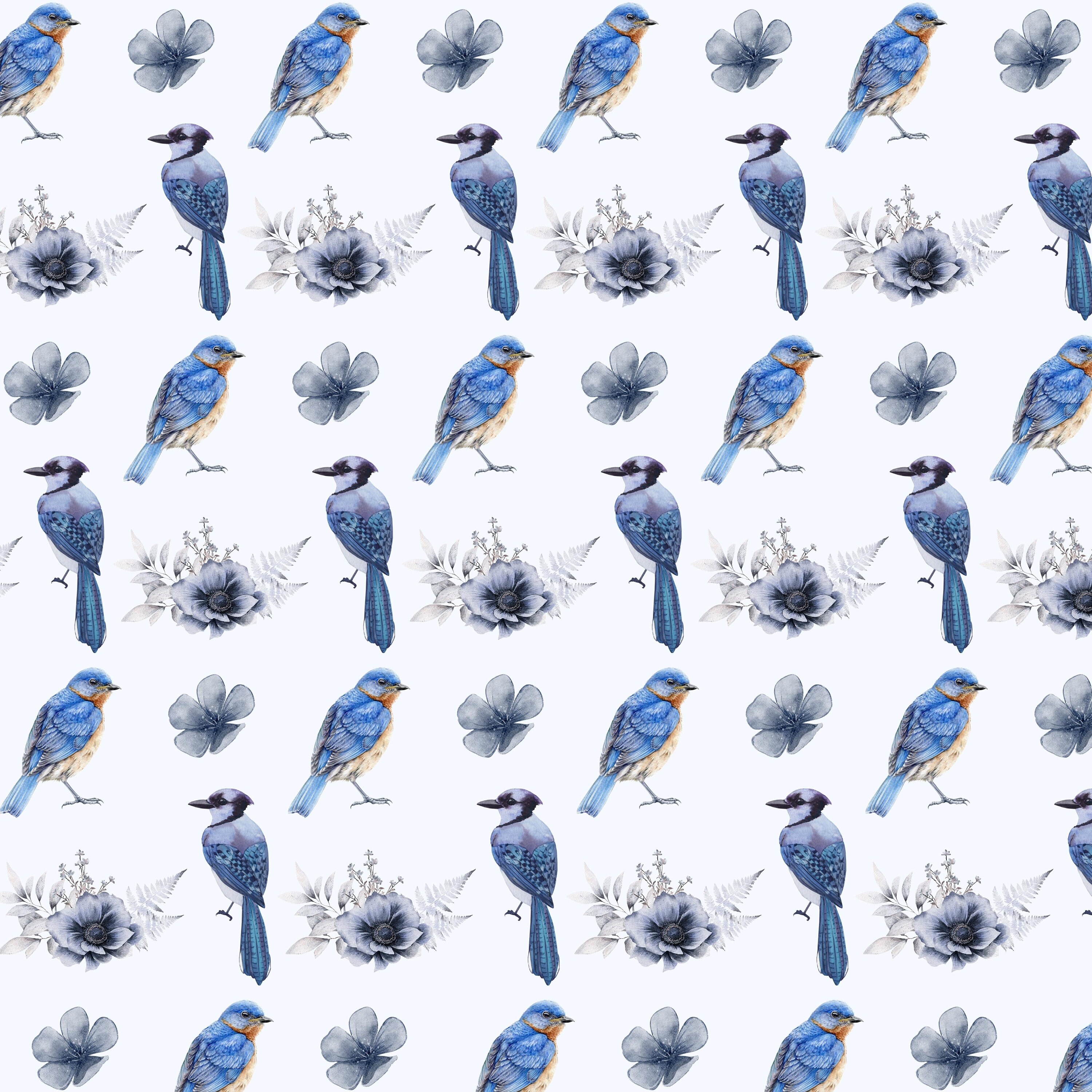 Beautiful Birds Digital Paper Bird Scrapbooking Paper - Etsy