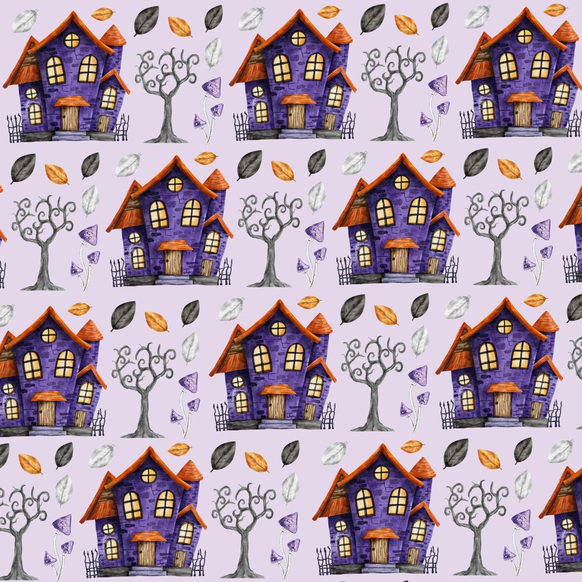 Scary Halloween Digital Paper Halloween Scrapbook Paper - Etsy