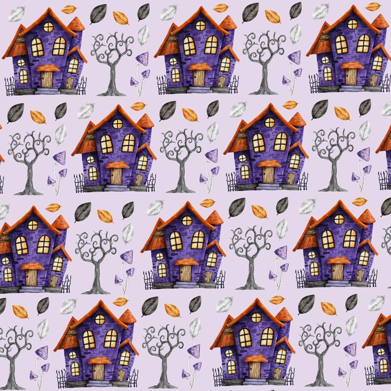 Scary Halloween Digital Paper Halloween Scrapbook Paper - Etsy