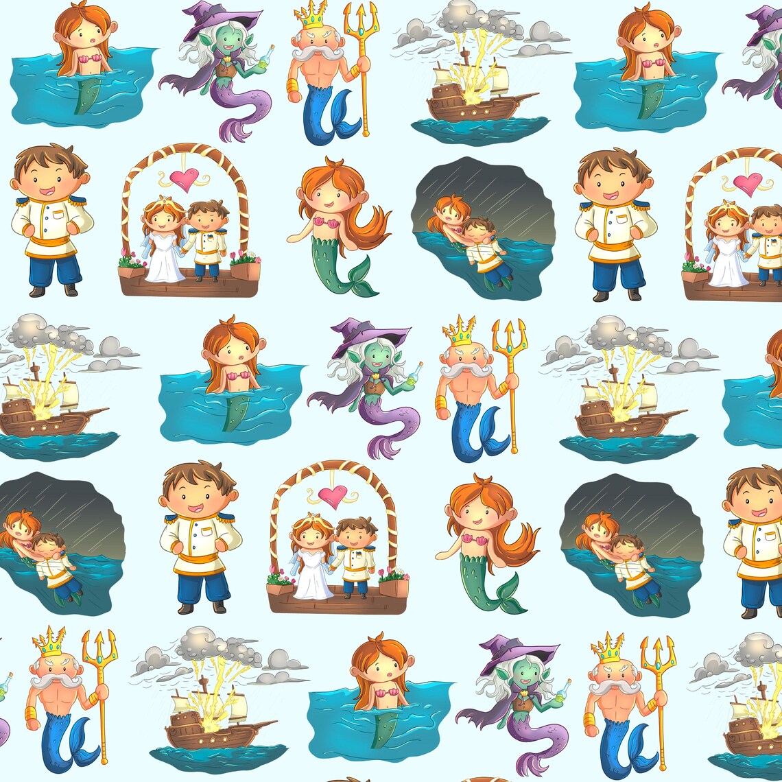 Storybook Digital Paper Fairy Tale Craft Paper - Etsy