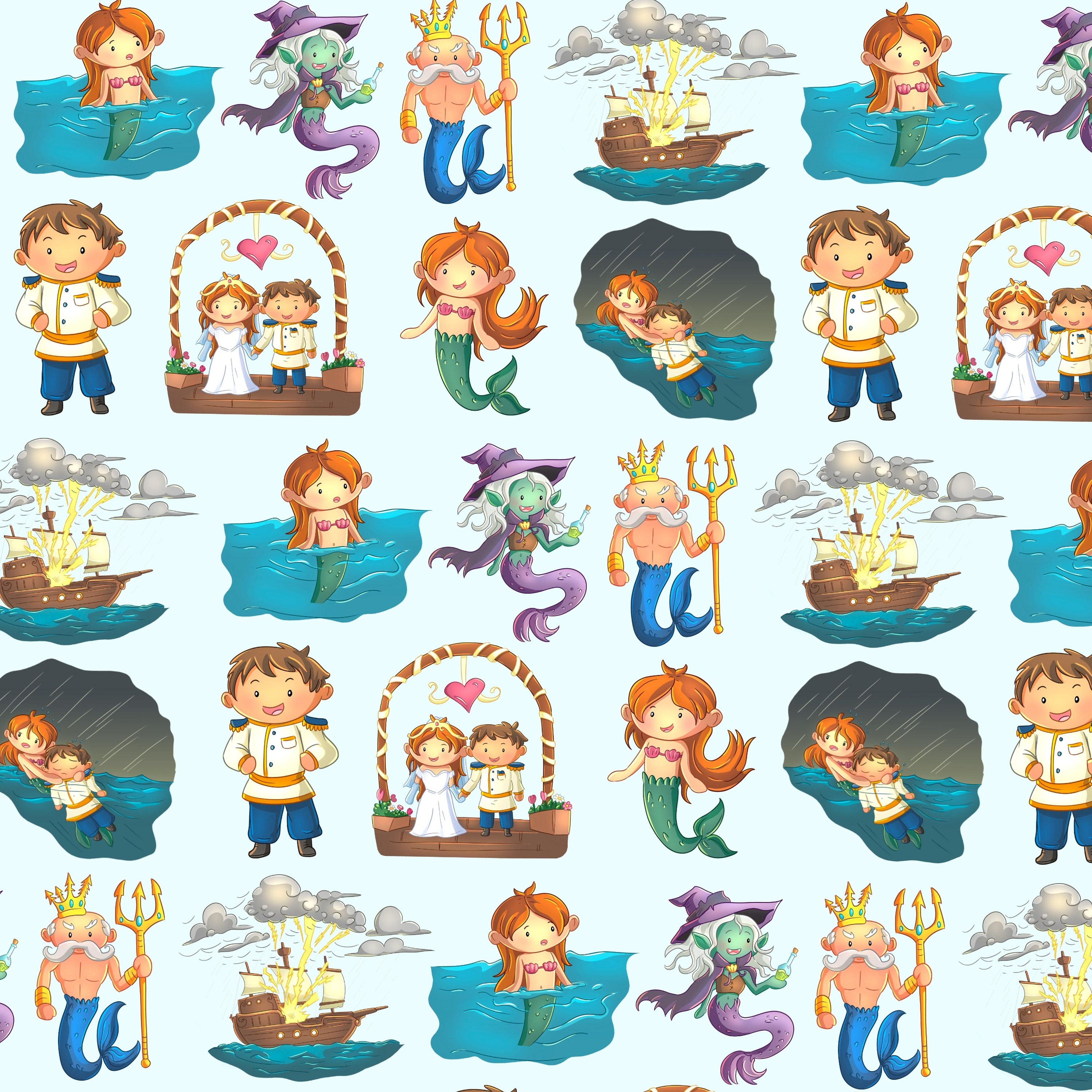 Storybook Digital Paper Fairy Tale Craft Paper - Etsy