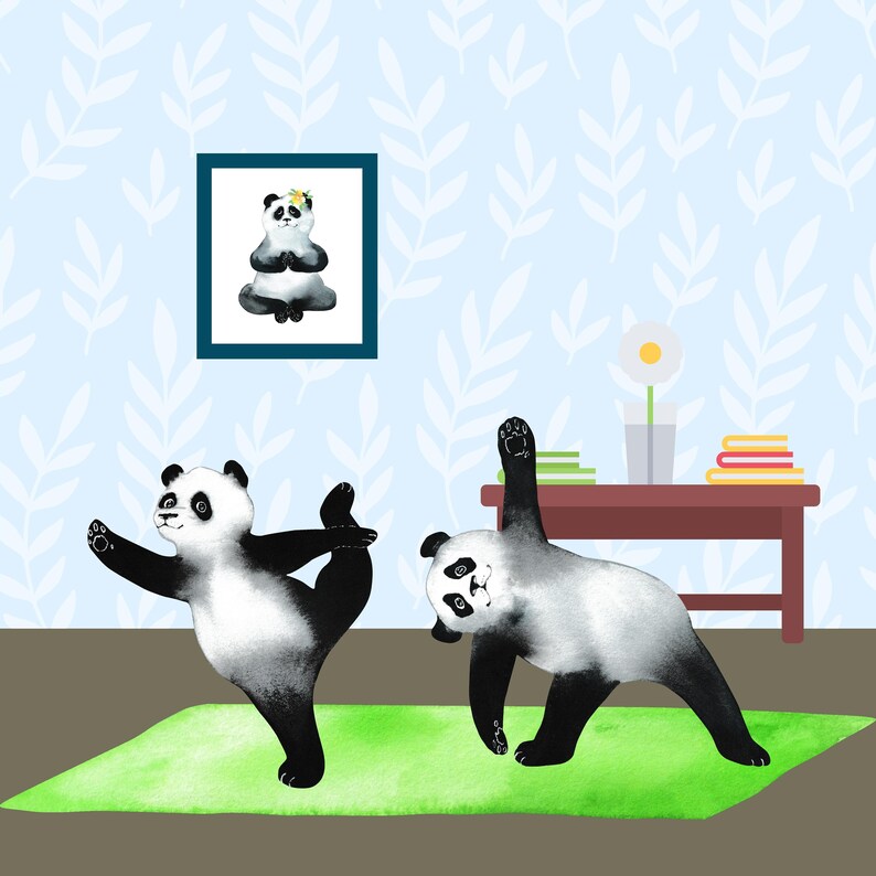 Panda Digital Paper Pandas Scrapbooking Paper Craft Paper | Etsy