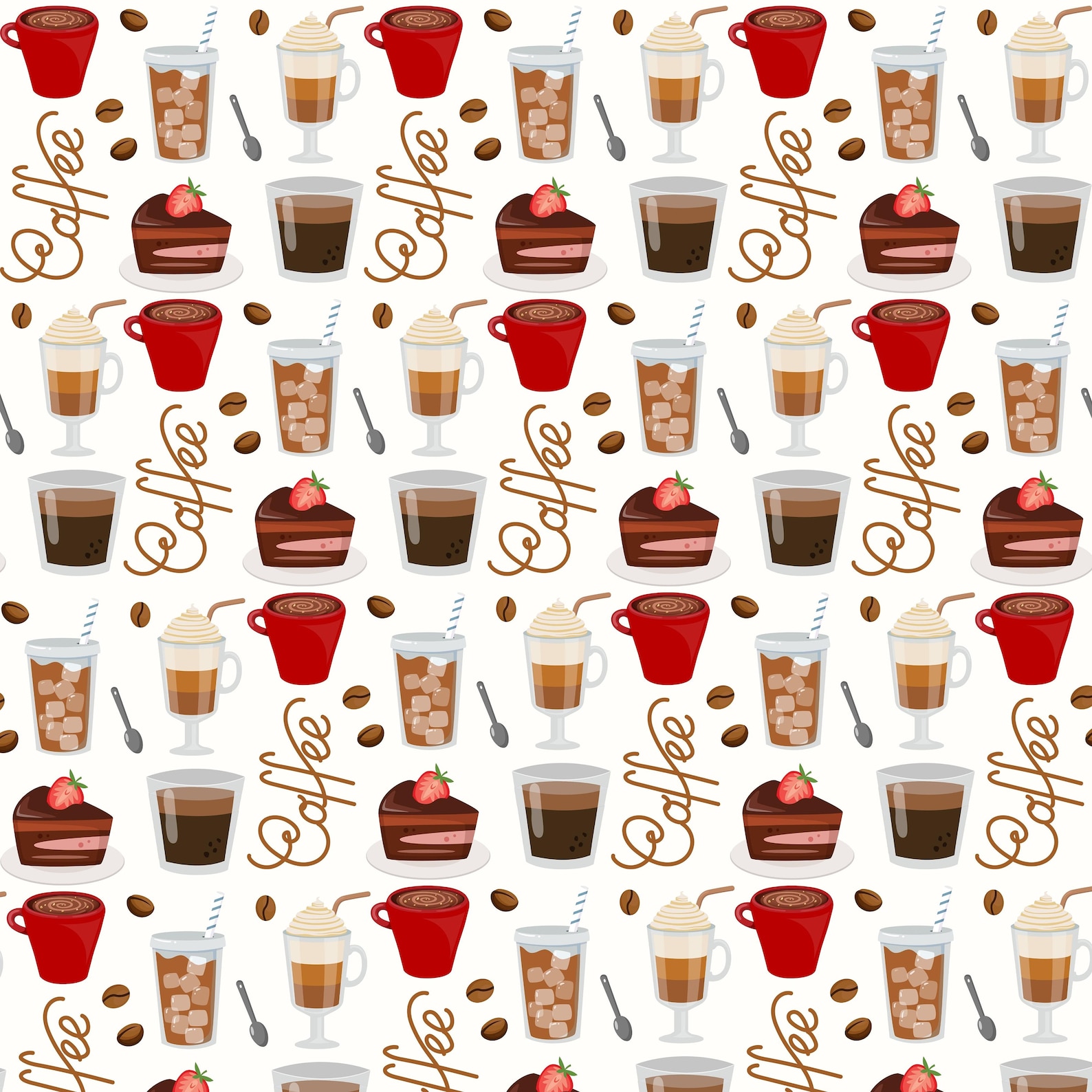 Coffee Digital Paper Scrapbooking Paper Papercrafts Craft - Etsy