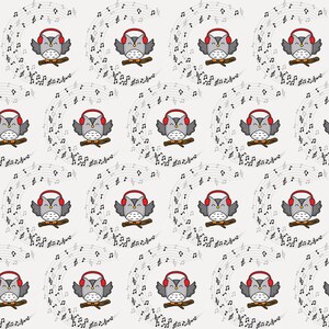 Owls Digital Paper - Owl Scrapbooking Paper, Junk Journals, Pattern ...