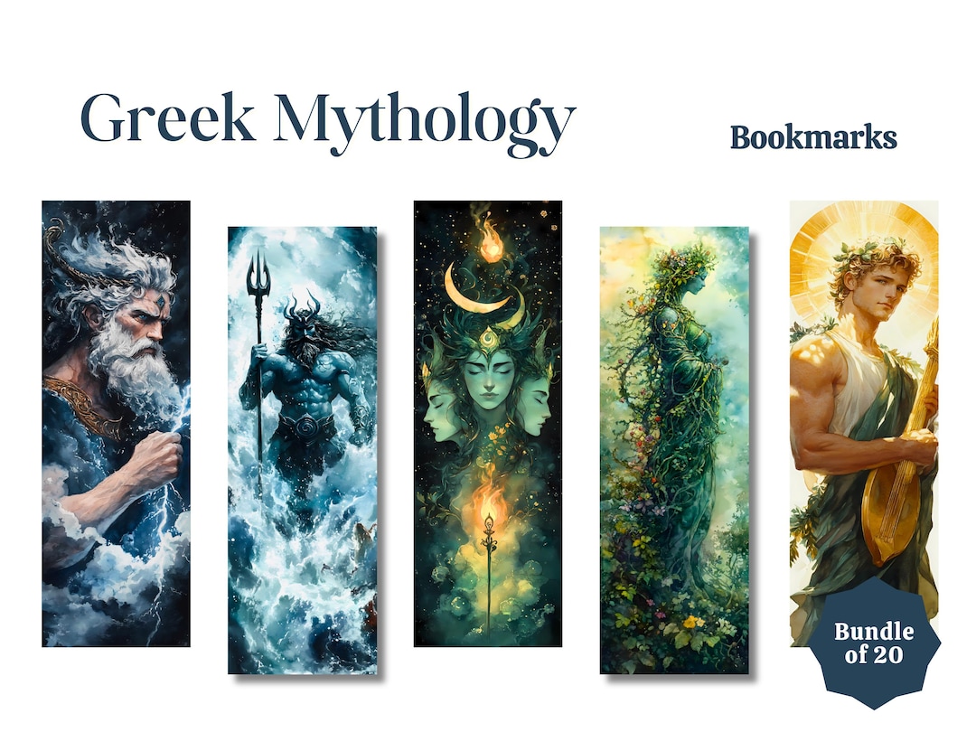 Greek Mythology Bookmarks - Bookmark PNG - Greek Gods and Goddesses ...