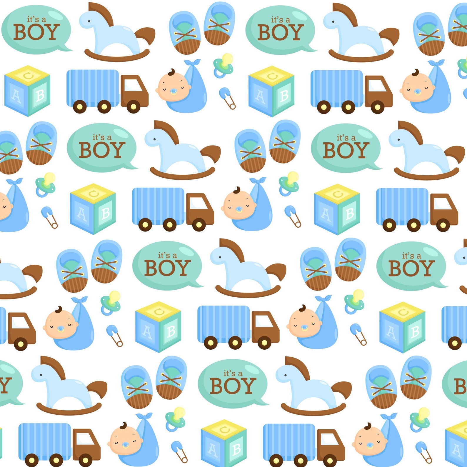 It's A Boy Digital Paper Baby Boy Baby Shower Photo - Etsy
