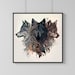 Wolves Wall Art Wolf, Digital Art, AI Art, Poster, Printable, Instant ...