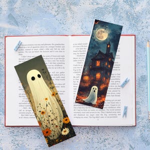 Cute Ghost Bookmarks - Printable Bookmark Cute Halloween Ghost ...