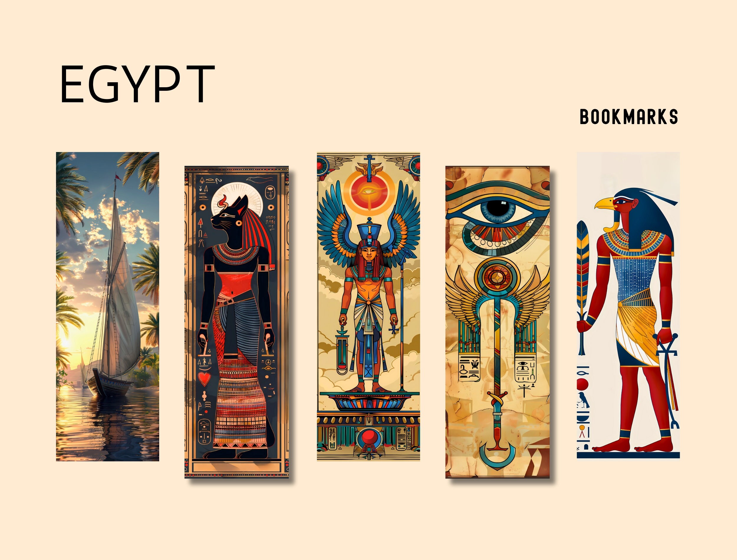 Egypt Bookmarks - Bookmark PNG, Sublimation, Downloadable Bookmark - Etsy