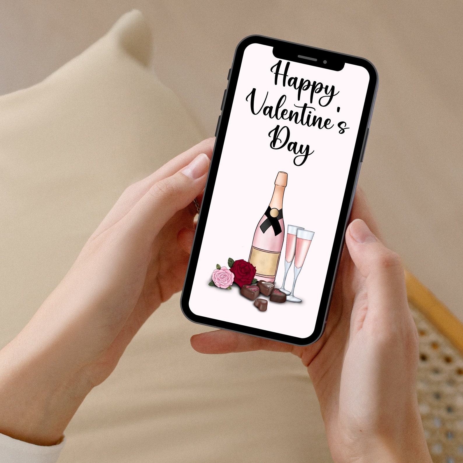 Happy Valentine's Day Digital Card - Valentine's Day Textable Animated ...