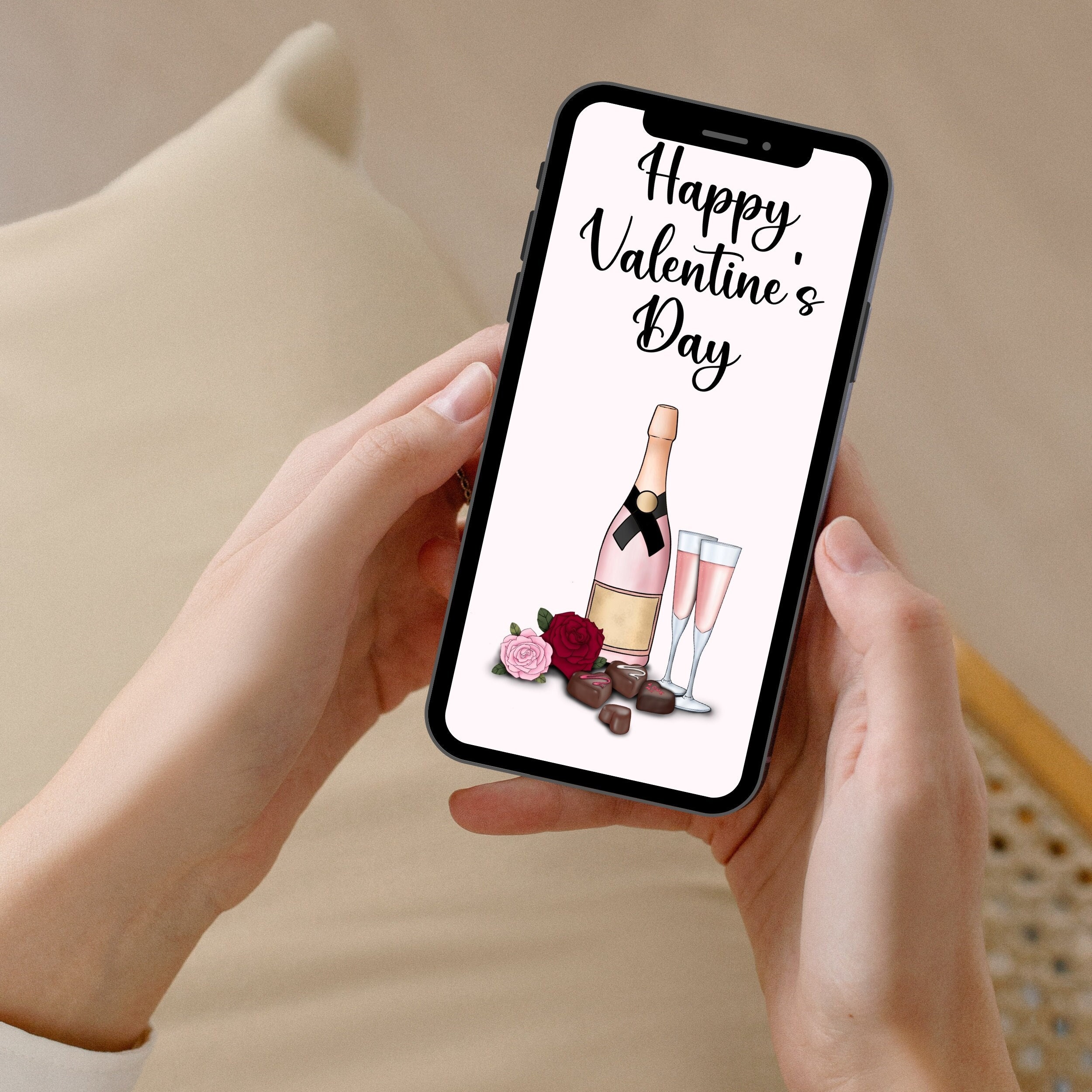 Happy Valentine's Day Digital Card - Valentine's Day Textable Animated ...