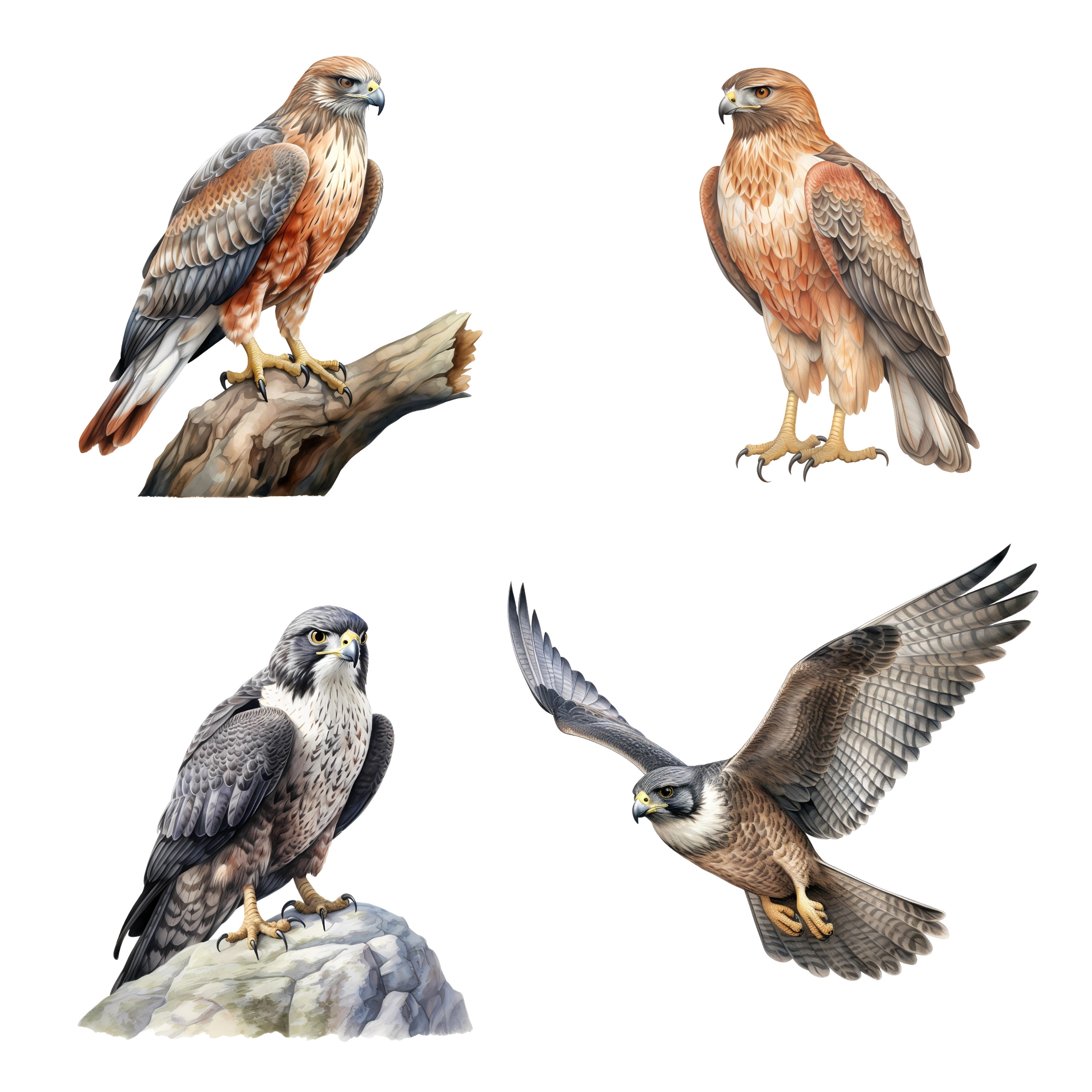 Birds of Prey Clip Art - Etsy