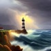 Lighthouse Digital Paper - Digital Print, Wall Art, Poster, Scrapbook ...