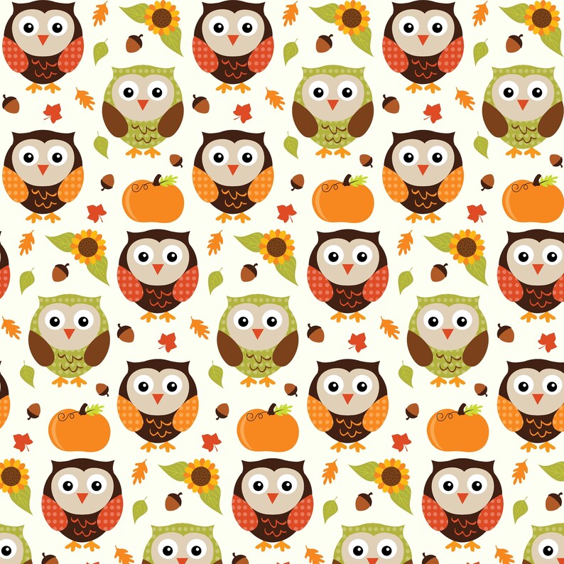 Owls Digital Paper Owl Scrapbooking Paper Junk Journals - Etsy