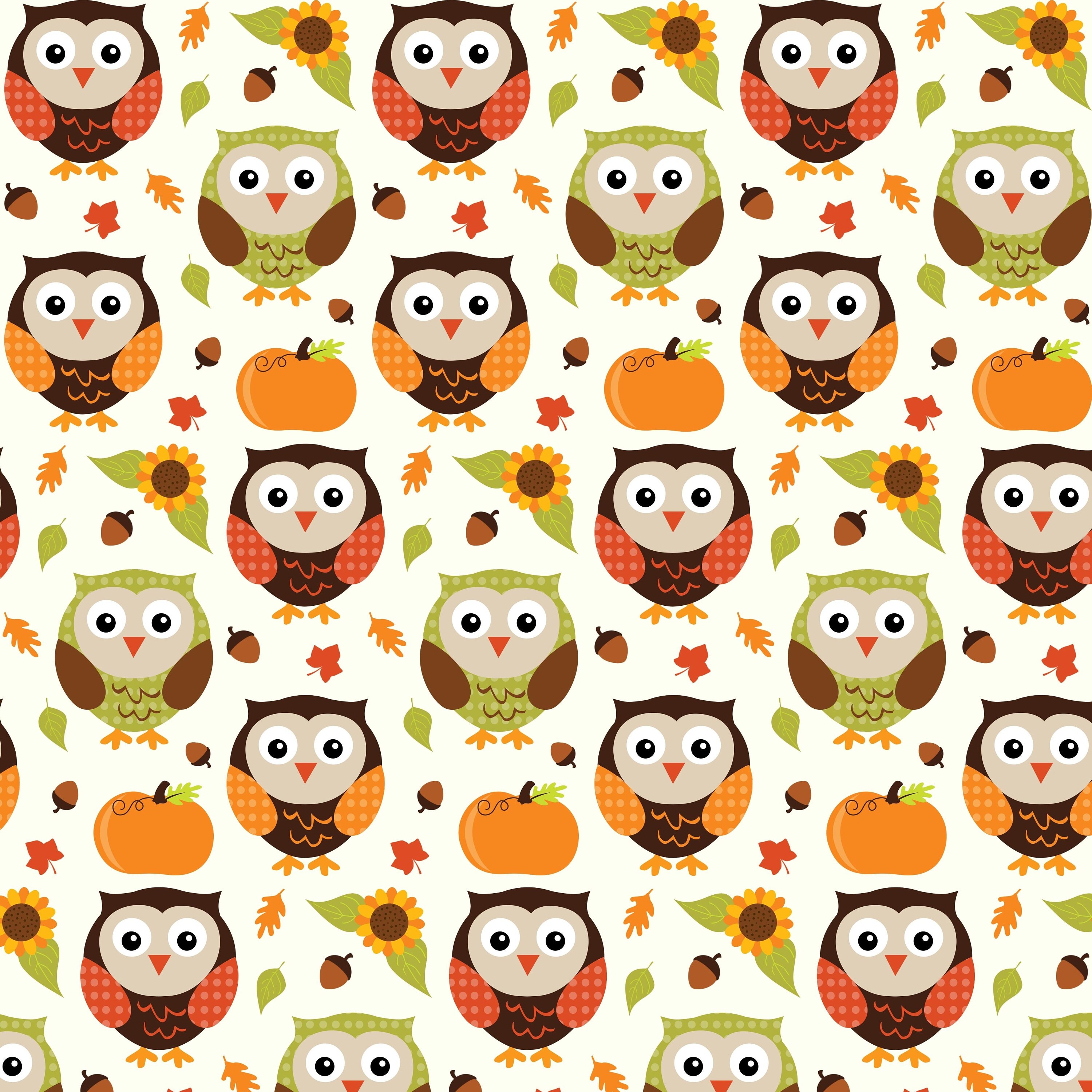 Owls Digital Paper Owl Scrapbooking Paper, Junk Journals, Pattern ...