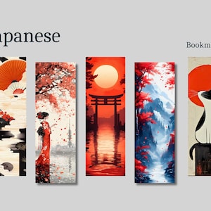 Japanese Bookmarks - Japanese-style - Downloadable Bookmarks - Bookmark ...