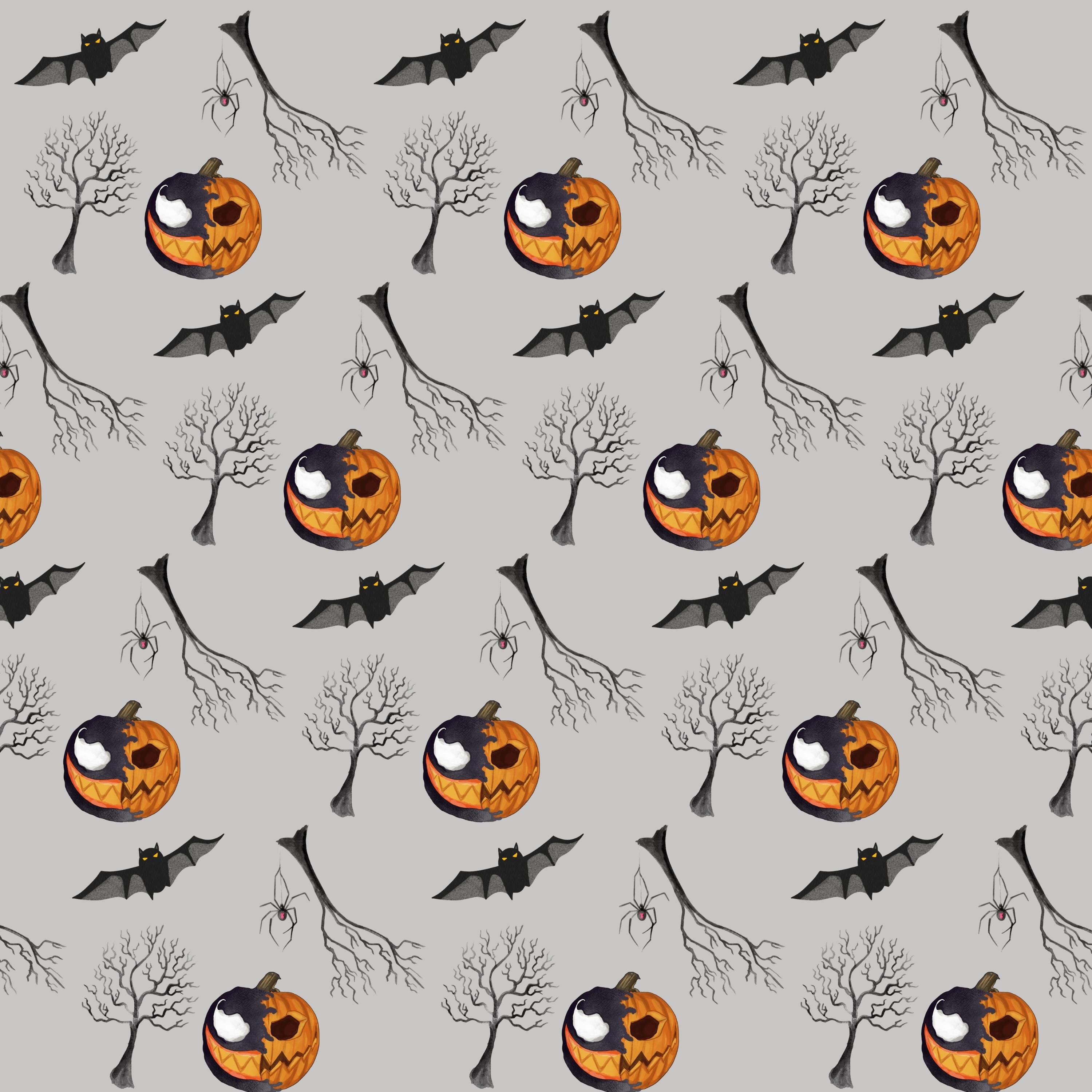 Scary Halloween Digital Paper Halloween Scrapbook Paper - Etsy