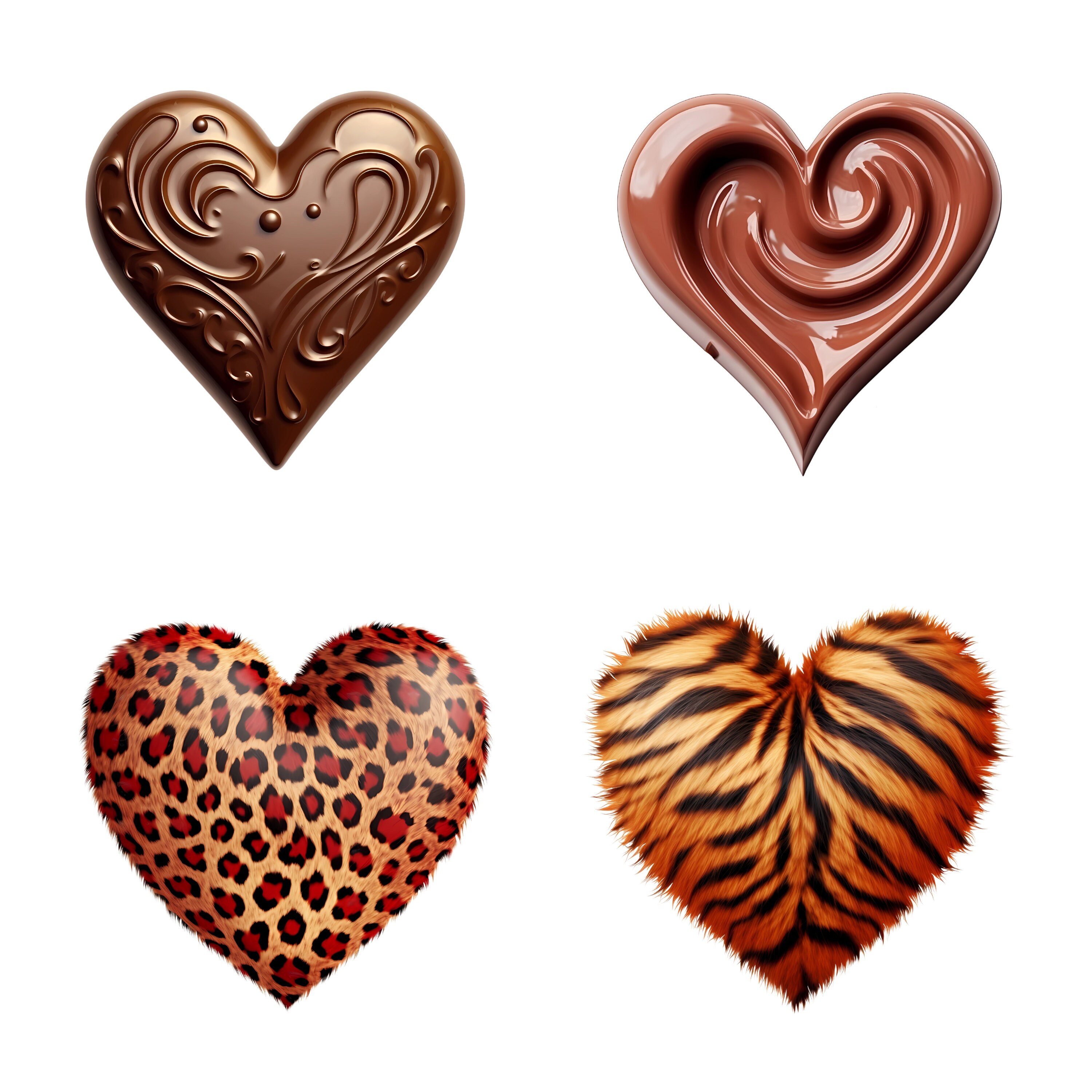 Textured Hearts Clip Art Hearts, Mermaid, Feathers, Roses, Candy ...