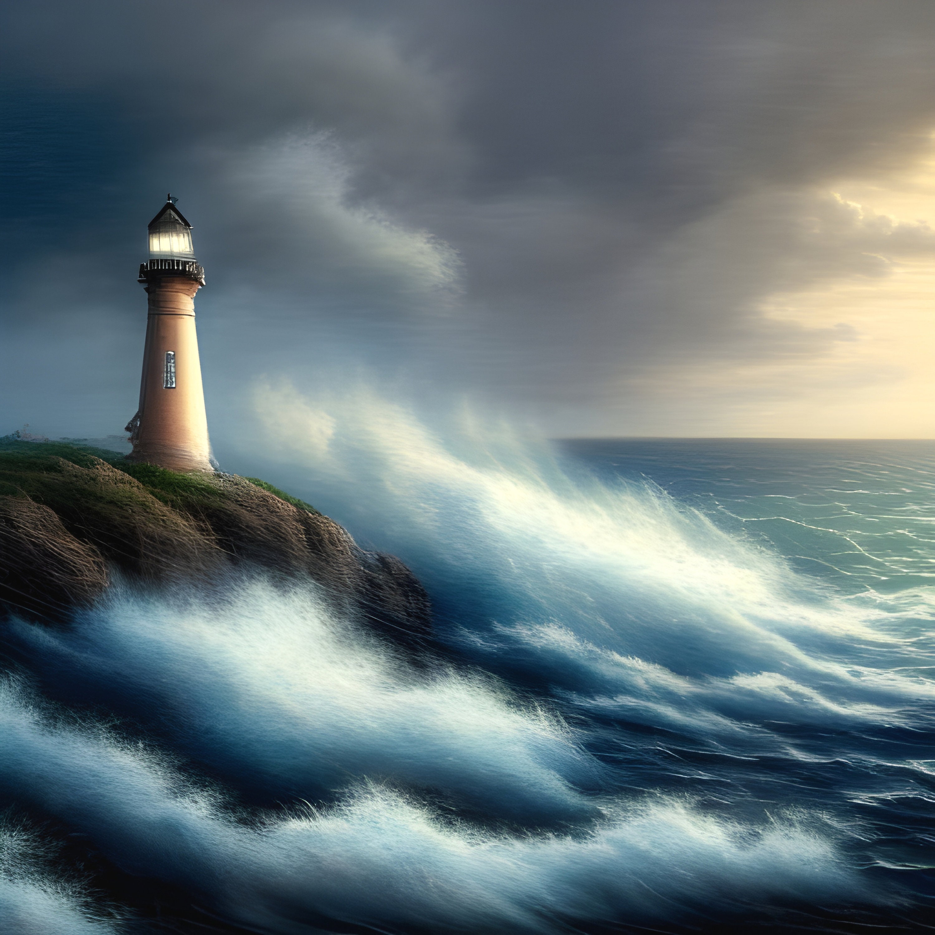 Lighthouse Digital Paper Digital Print Wall Art Poster - Etsy