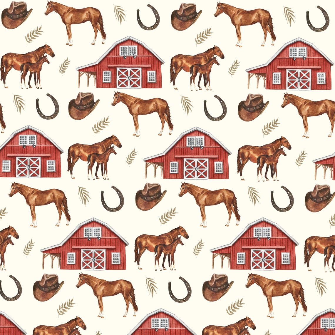 Horses Digital Paper Horse Scrapbooking Paper Junk - Etsy