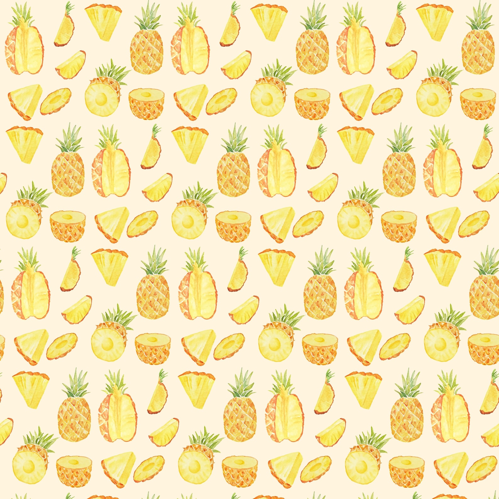 Pineapple Digital Paper Pineapple Scrapbook Paper, Craft Paper, Digital ...