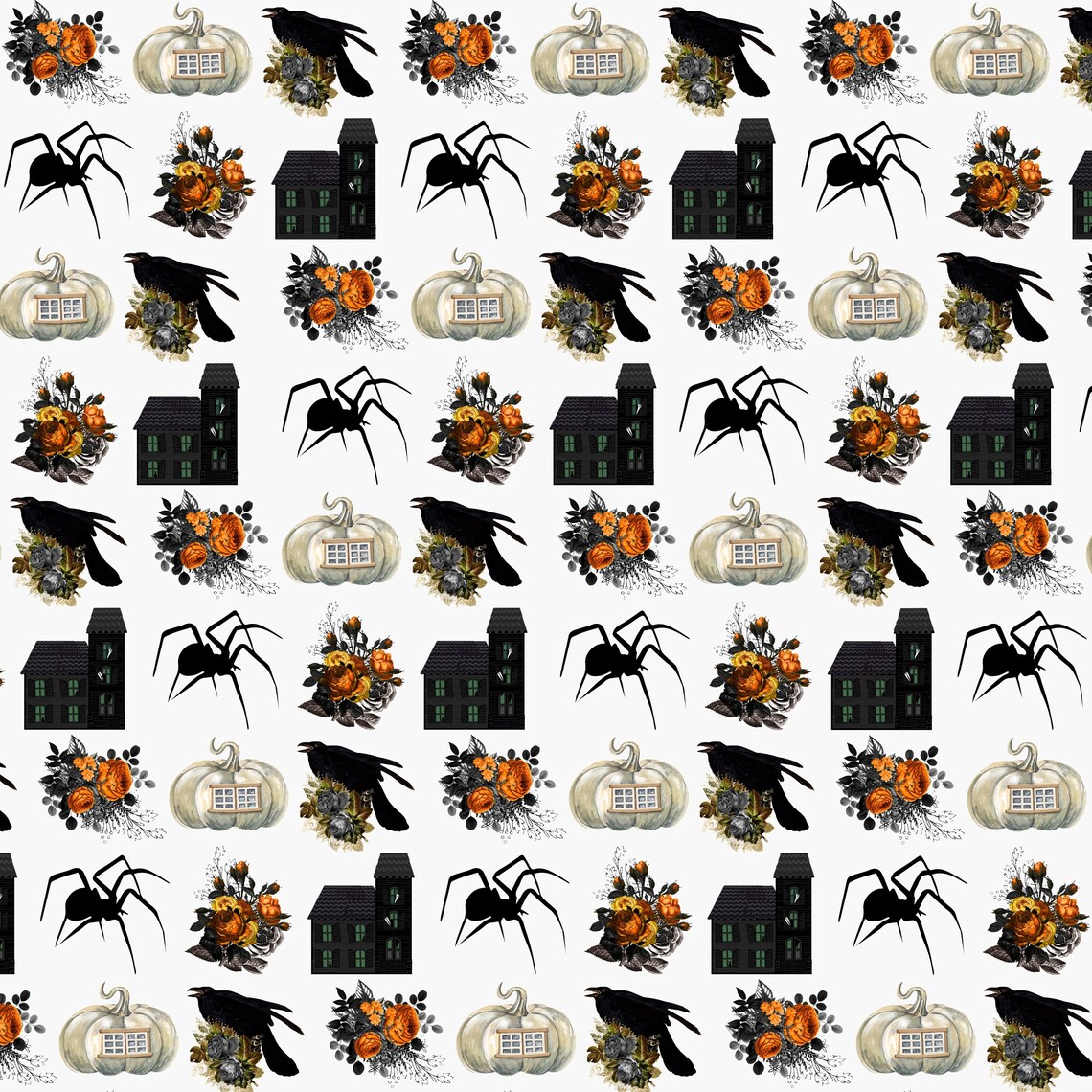 Halloween Digital Paper Halloween Scrapbook Paper Witch - Etsy