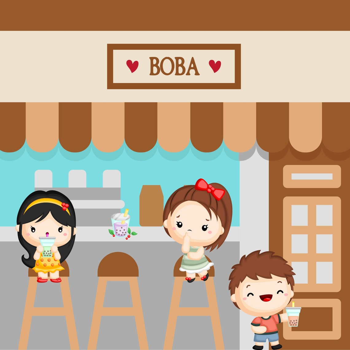 Kawaii Digital Paper Cute Scrapbooking Paper Digital - Etsy