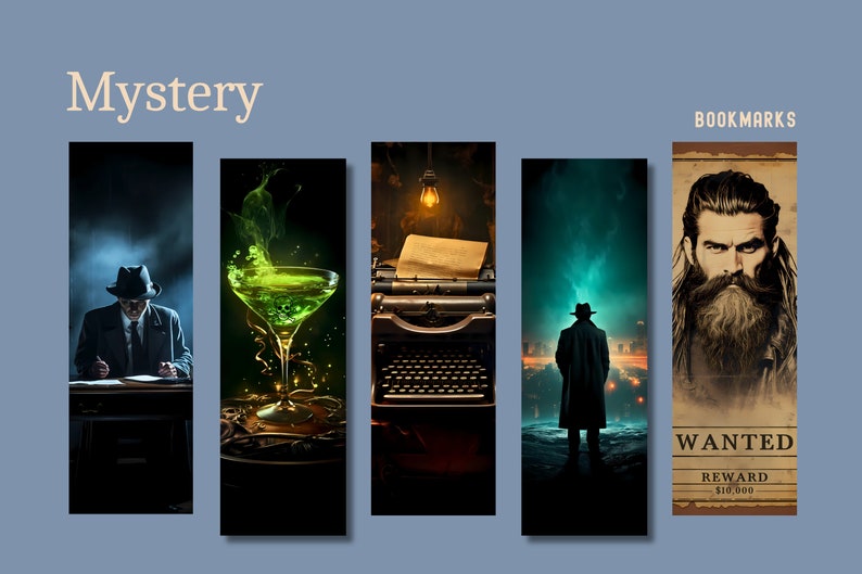 Mystery Bookmarks - for Those Who Love Mysteries and Detective Stories ...