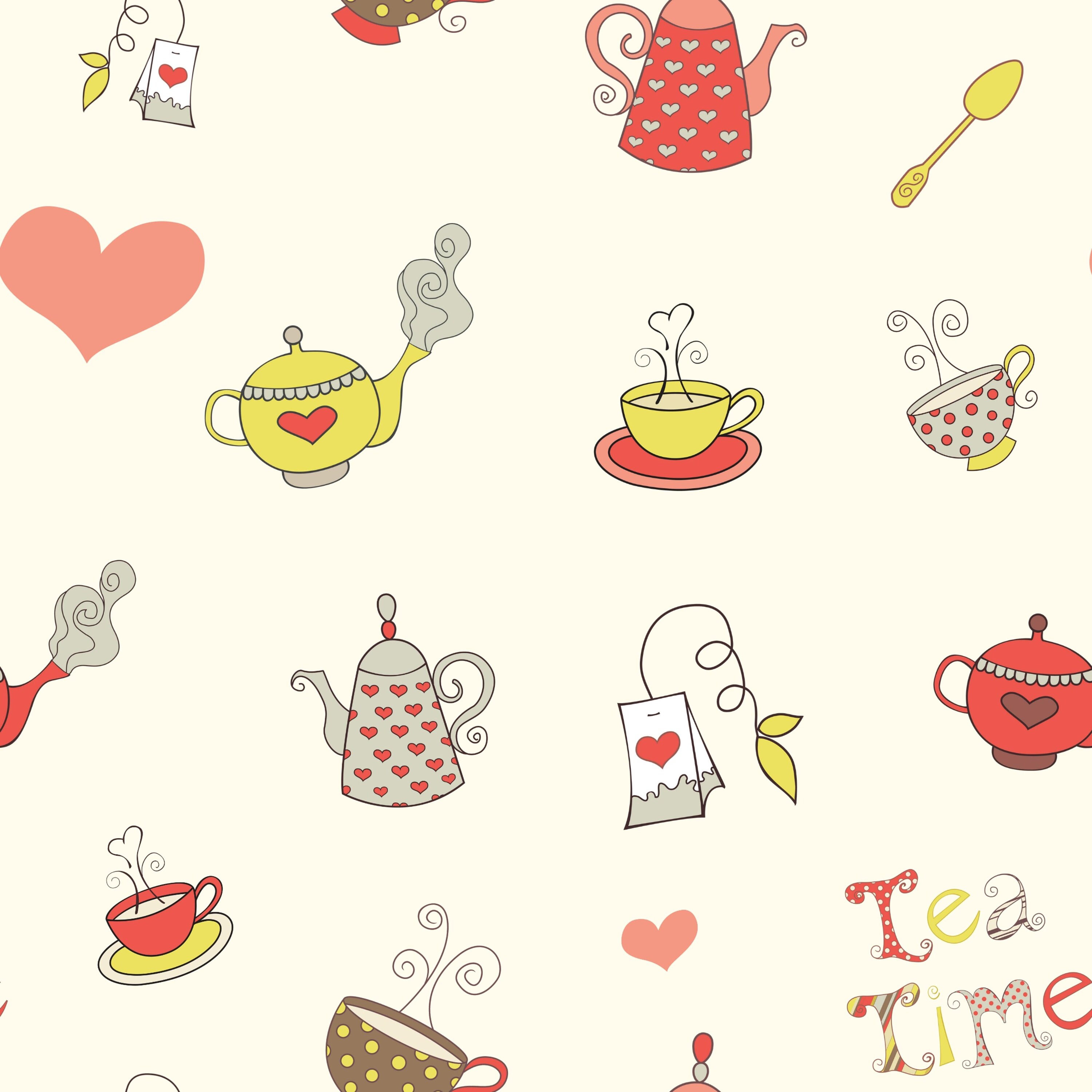 Tea Party Seamless Digital Paper Scrapbooking Paper Junk - Etsy