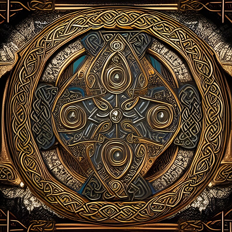 Celtic Knot Style Digital Paper Scrapbooking Paper, Junk Journal ...