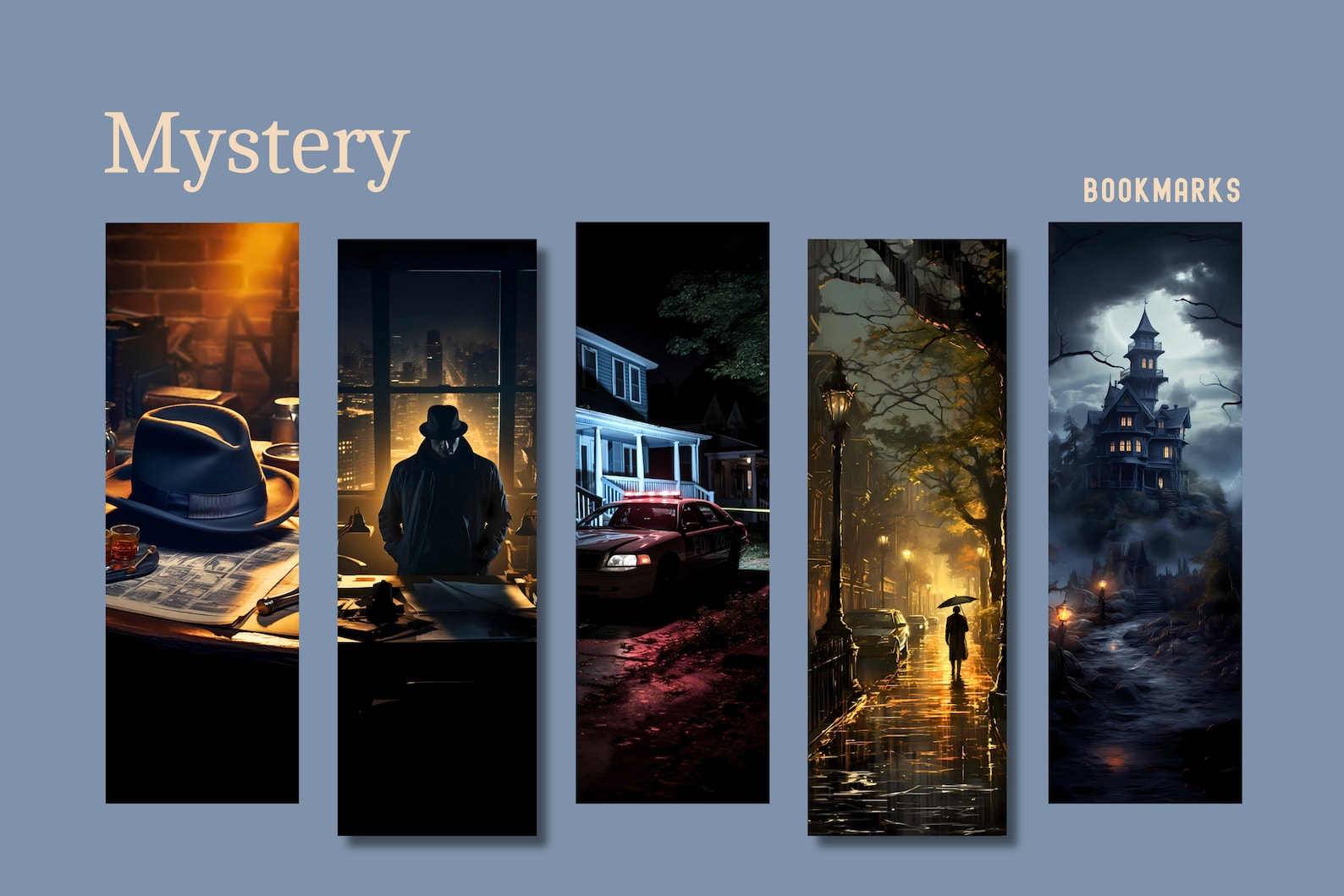 Mystery Bookmarks - for Those Who Love Mysteries and Detective Stories ...