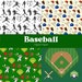 Baseball Digital Paper - Sports, Baseball Scrapbook Paper, Junk ...