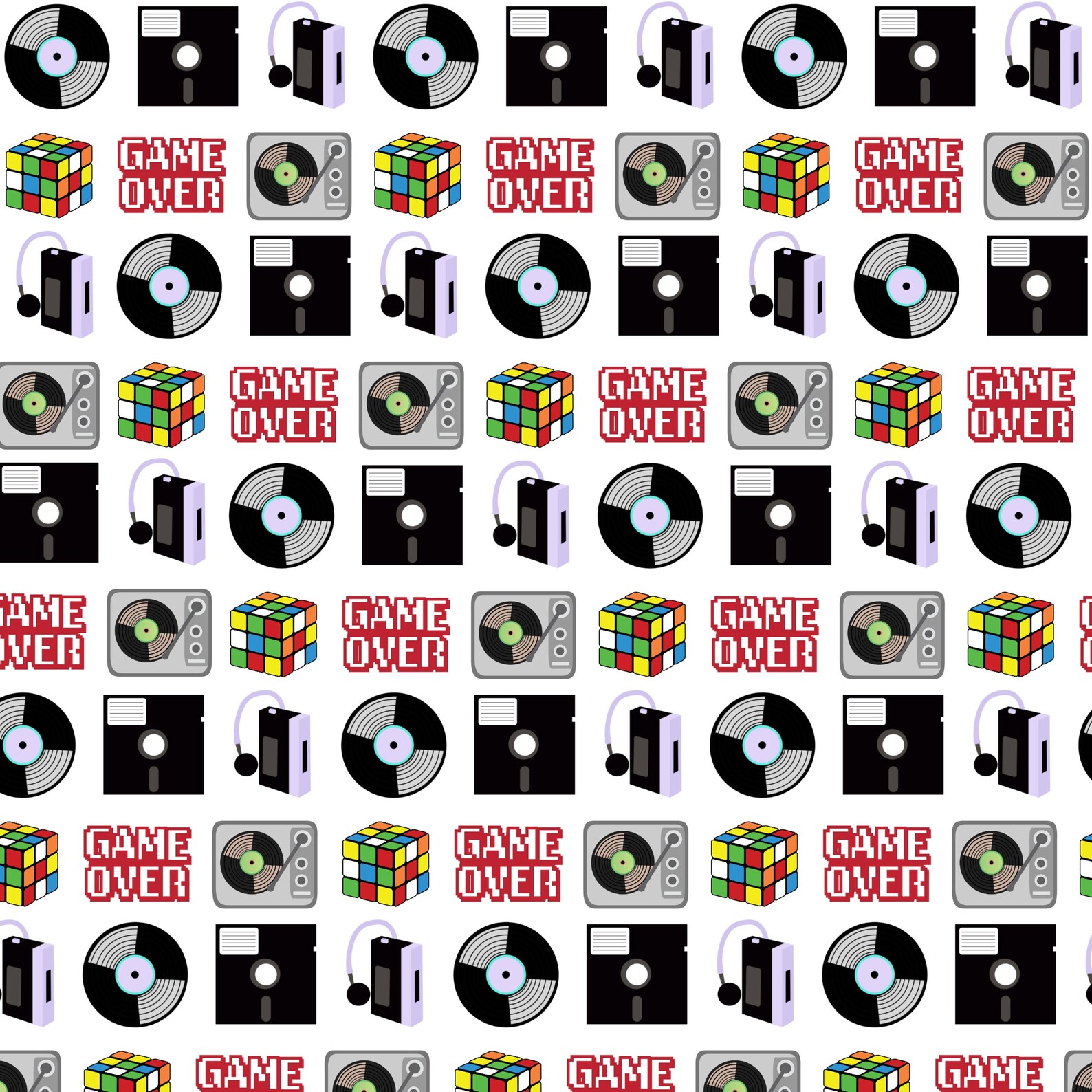 I Love the 80's Digital Paper Craft Paper Scrapbooking - Etsy