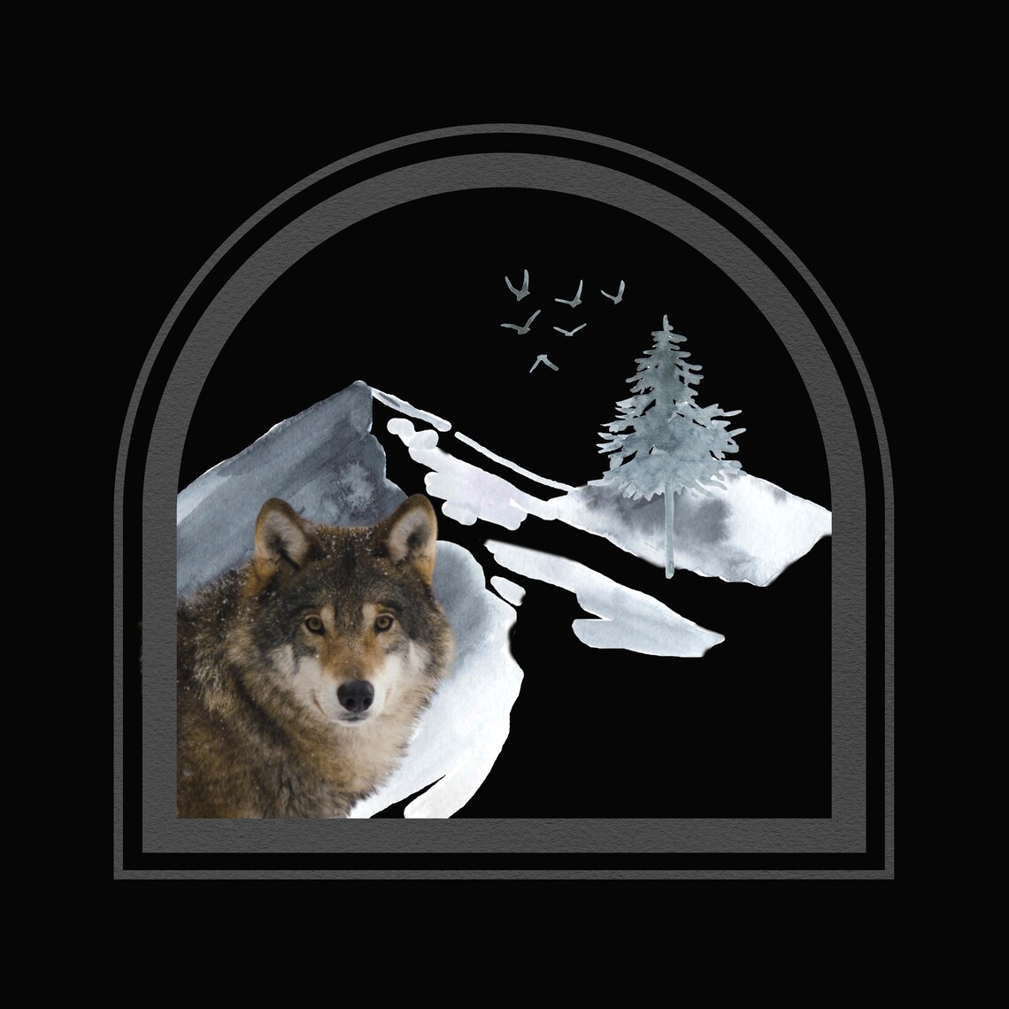 Wolves Digital Paper Wolf Scrapbook Paper - Etsy