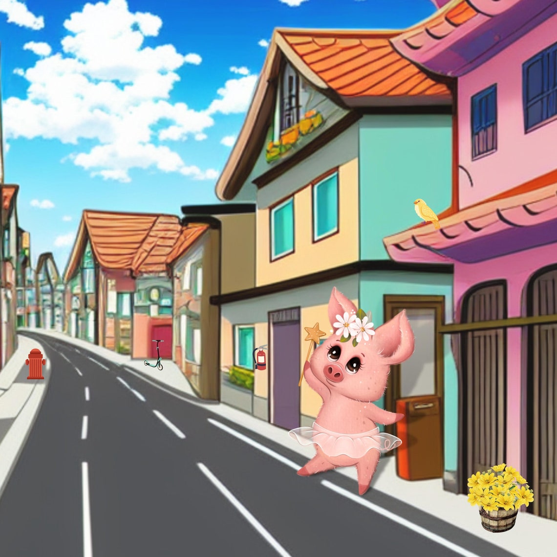 Pigs Digital Paper Pig Scrapbooking Paper Junk Journals - Etsy